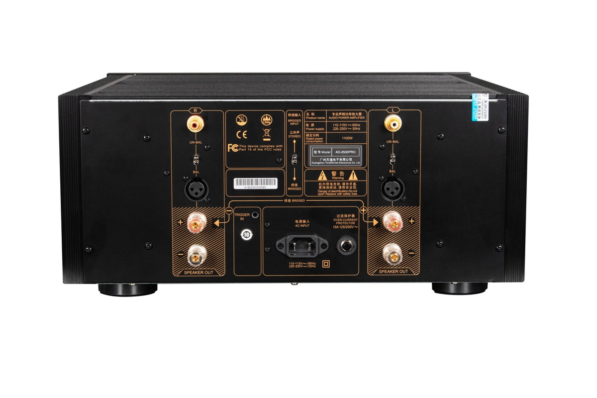TW AD-2500 Pro - New Version Of 2 channel Amp 1500W@8Ω Bridged & 2X500 ...